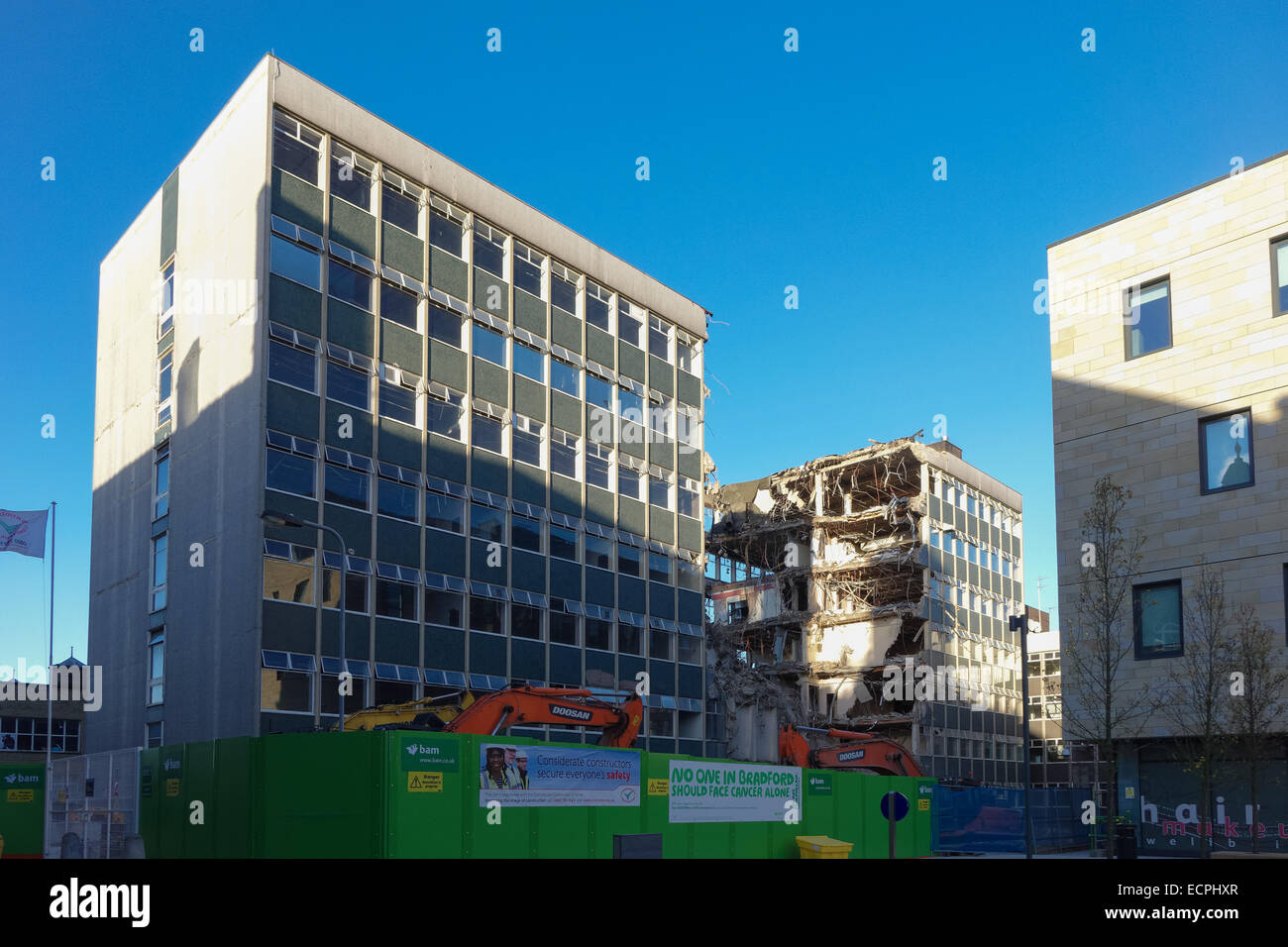 Bradford College David Hockney Building on the right with the Westbrook ...