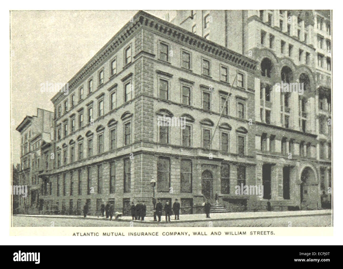 This 1893 illustration from *King* depicts the Atlantic Mutual ...