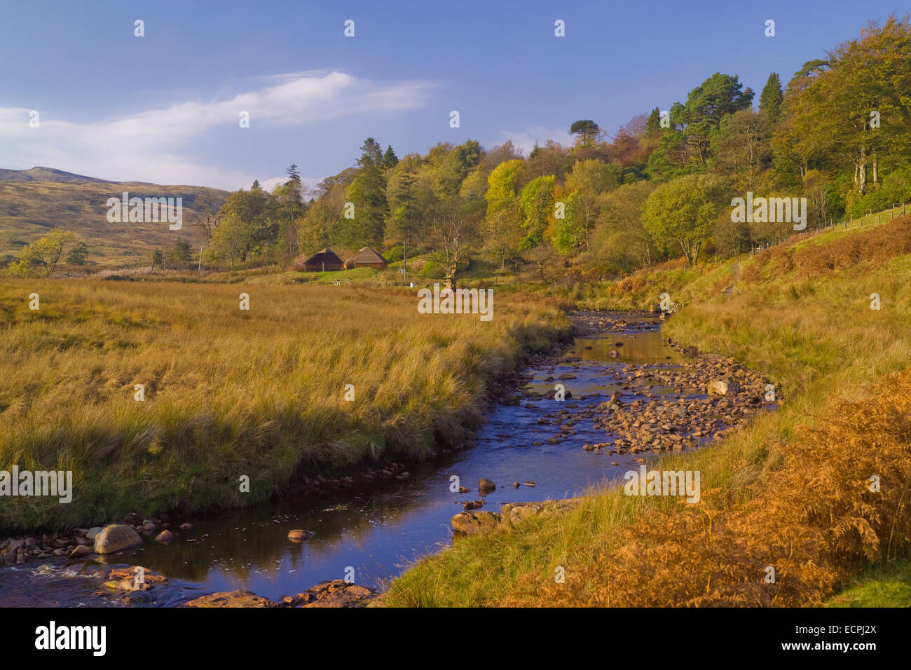 The river Calder at Muirsheil country Park, Inverclyde Scotland Stock ...