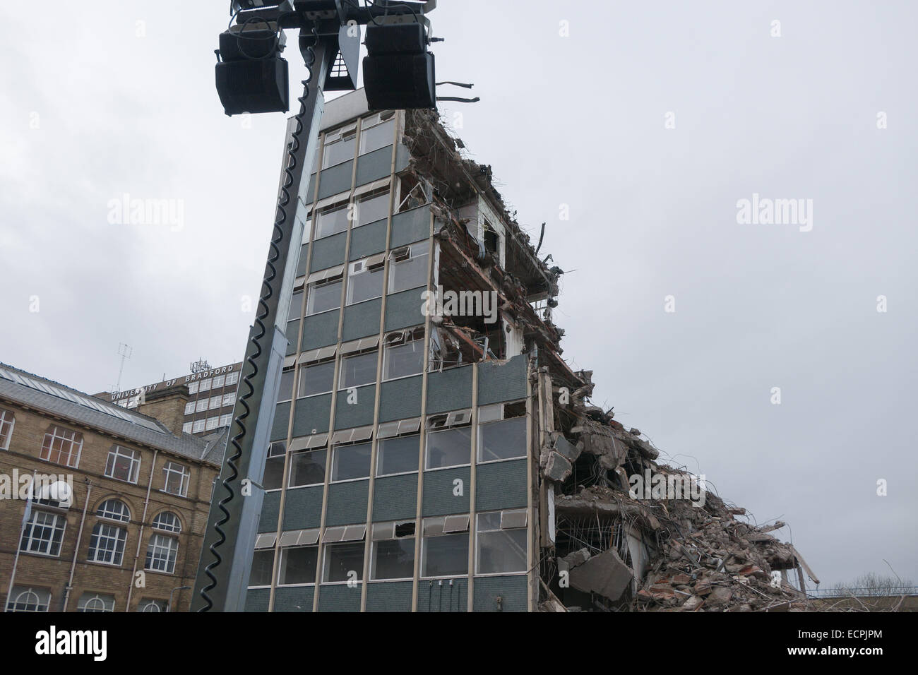 Bradford College, Westbrook Building being demolished to make way for ...