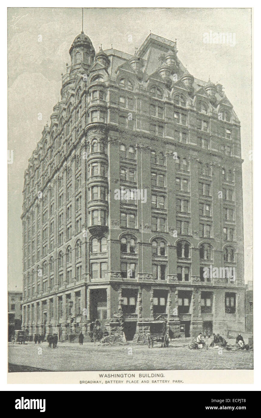 This 1893 illustration from King shows the Washington Building located ...