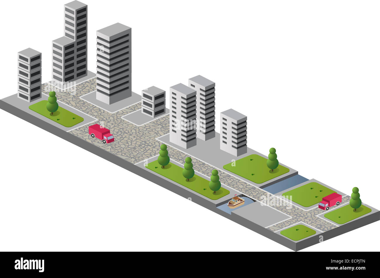 A fragment of the urban landscape with buildings Stock Photo - Alamy