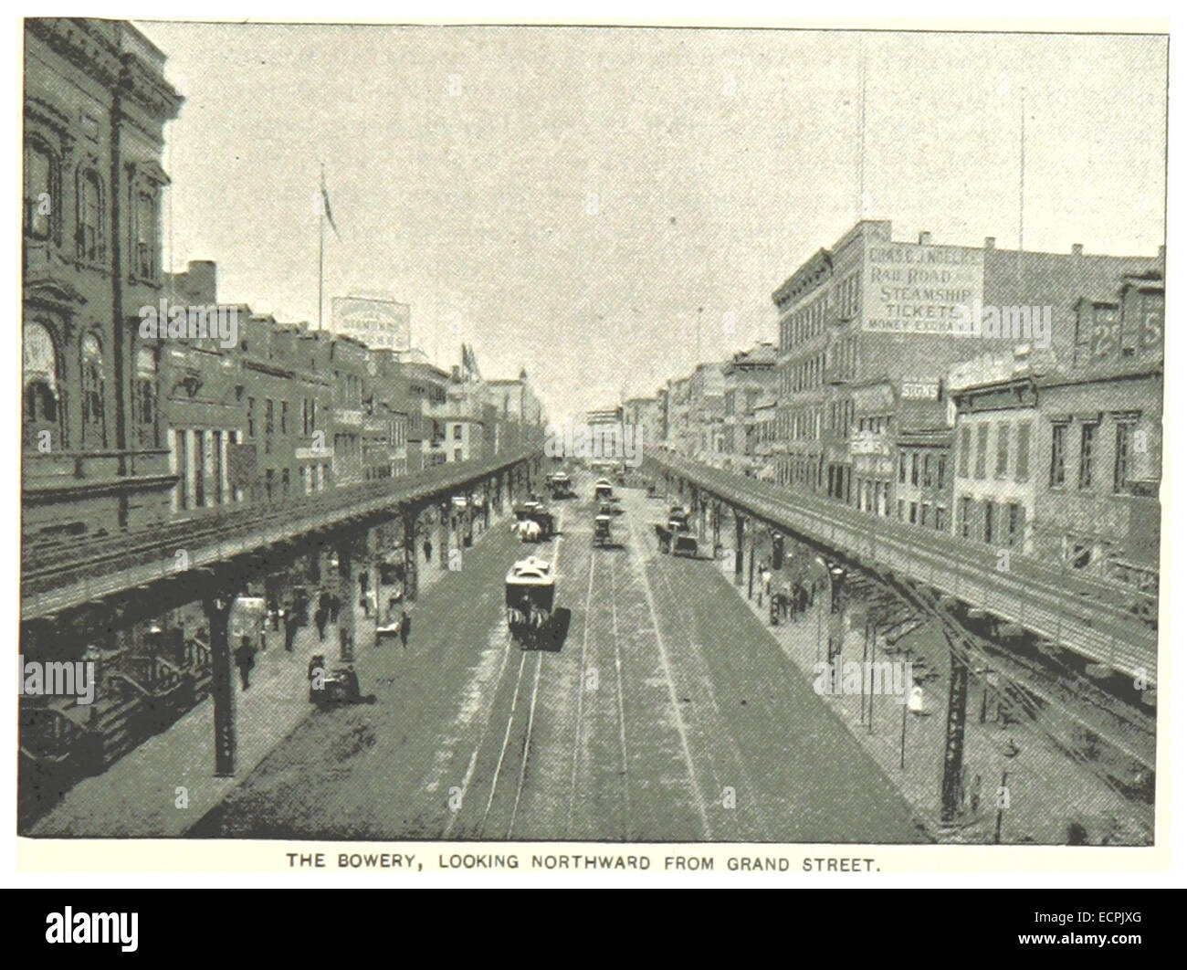Old map of the bowery hi-res stock photography and images - Alamy