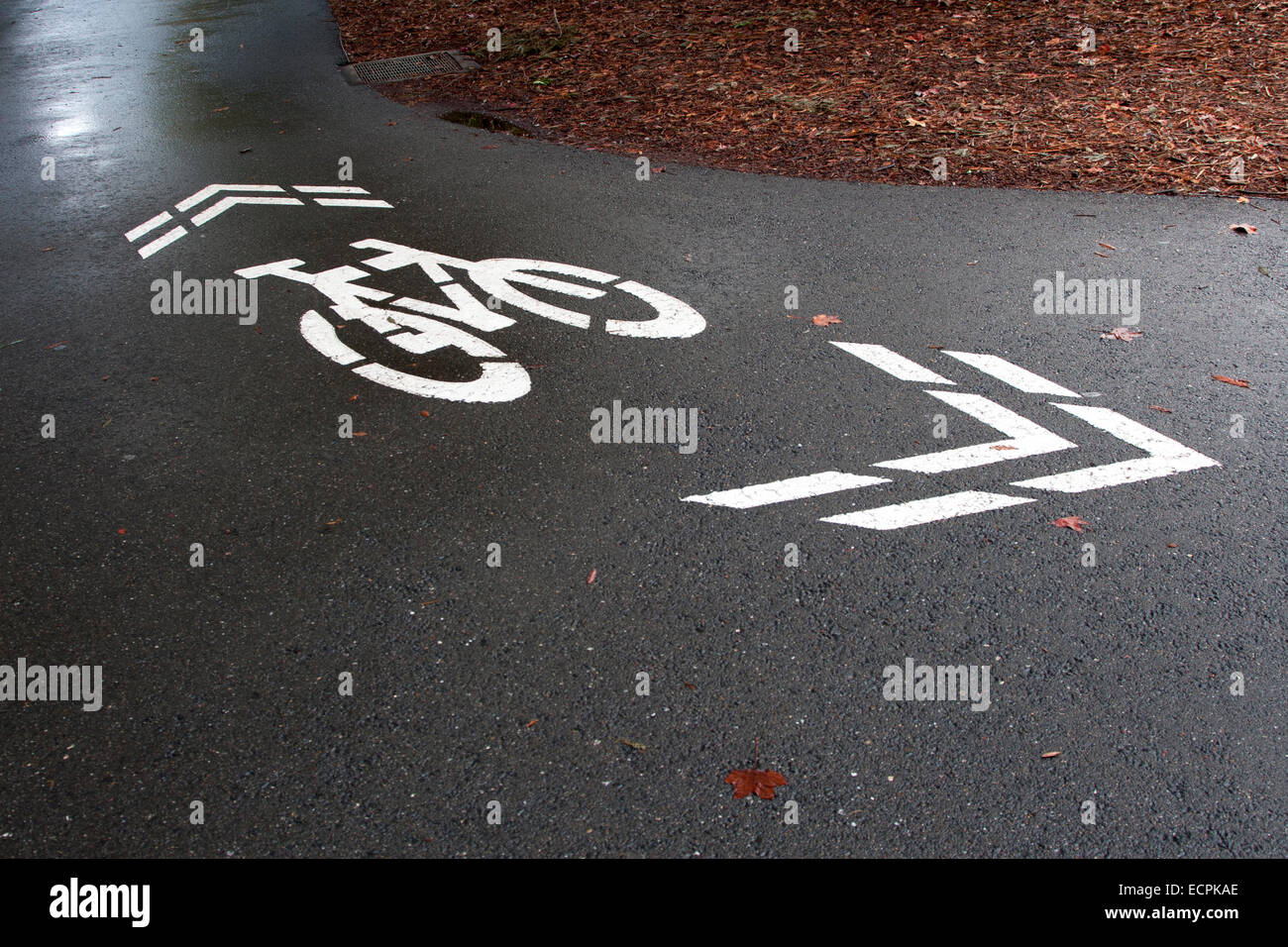 Curved bike lane hi-res stock photography and images - Alamy