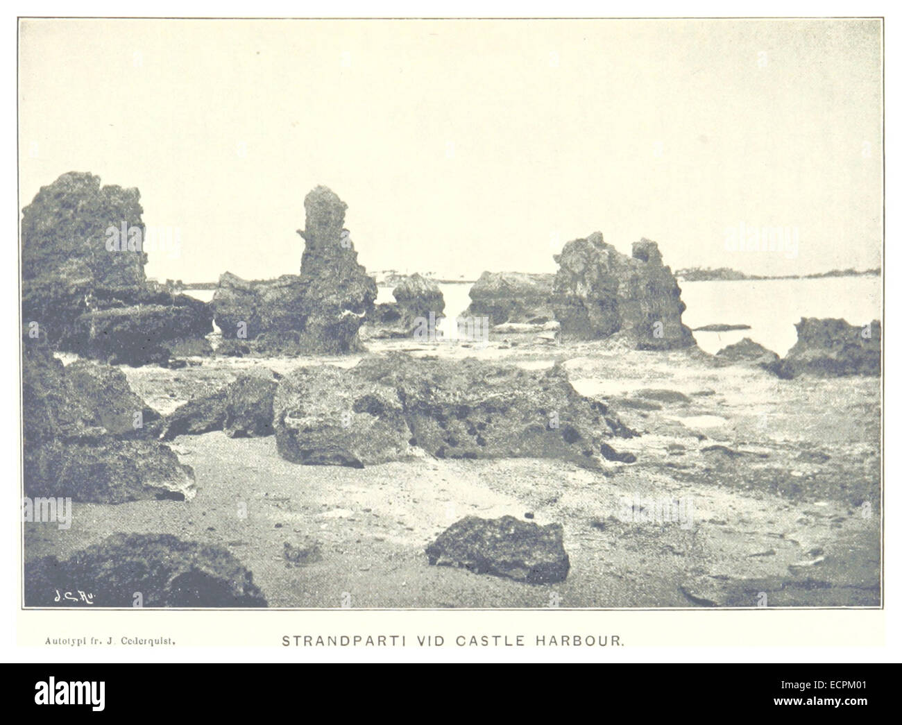 A scenic view of Castle Harbour, likely from a coastal region. The ...