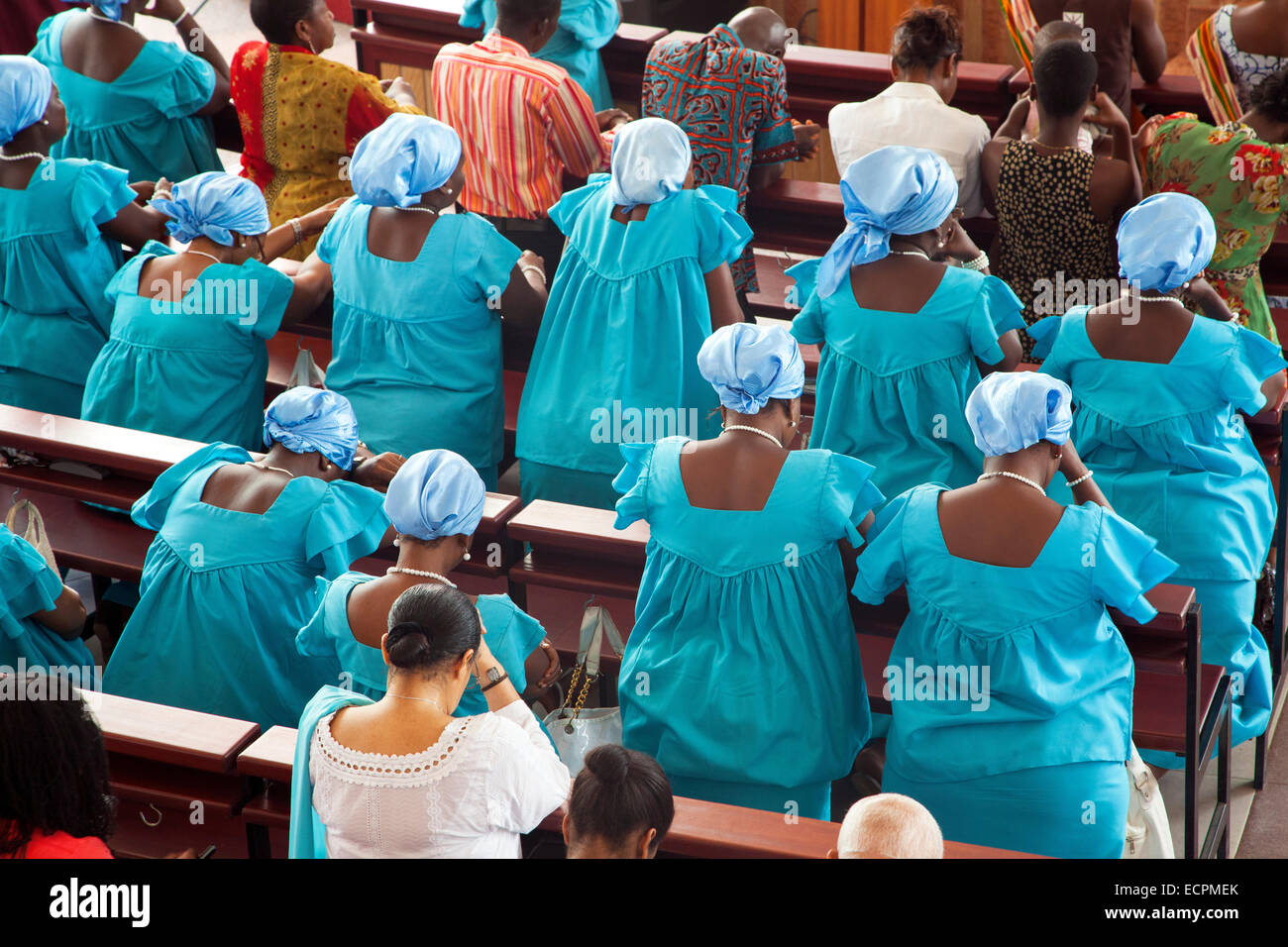 Sunday service at St.James Catholic church, Osu, Ghana, Africa Stock ...