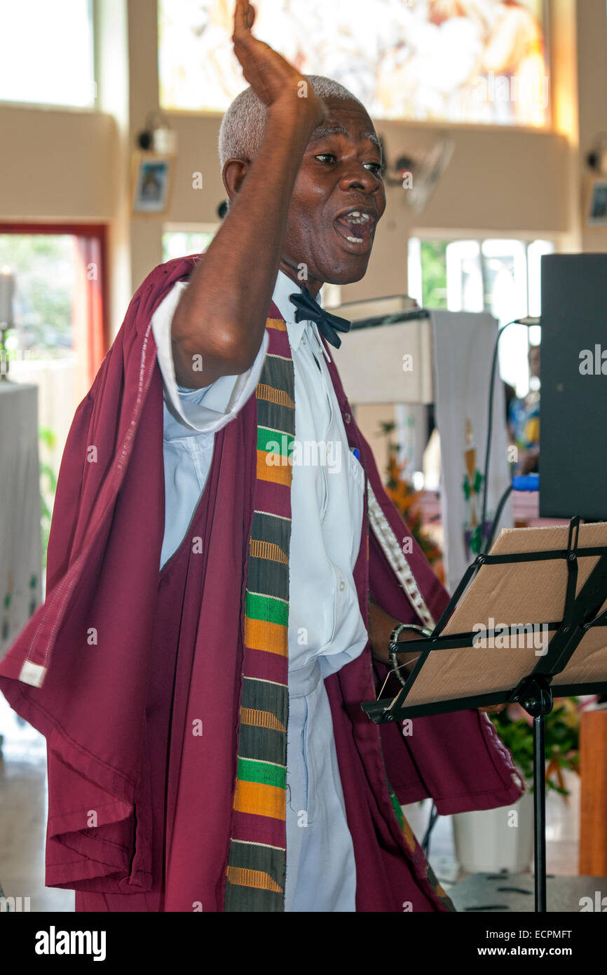 Sunday service at St.James Catholic church, Osu, Ghana, Africa Stock ...