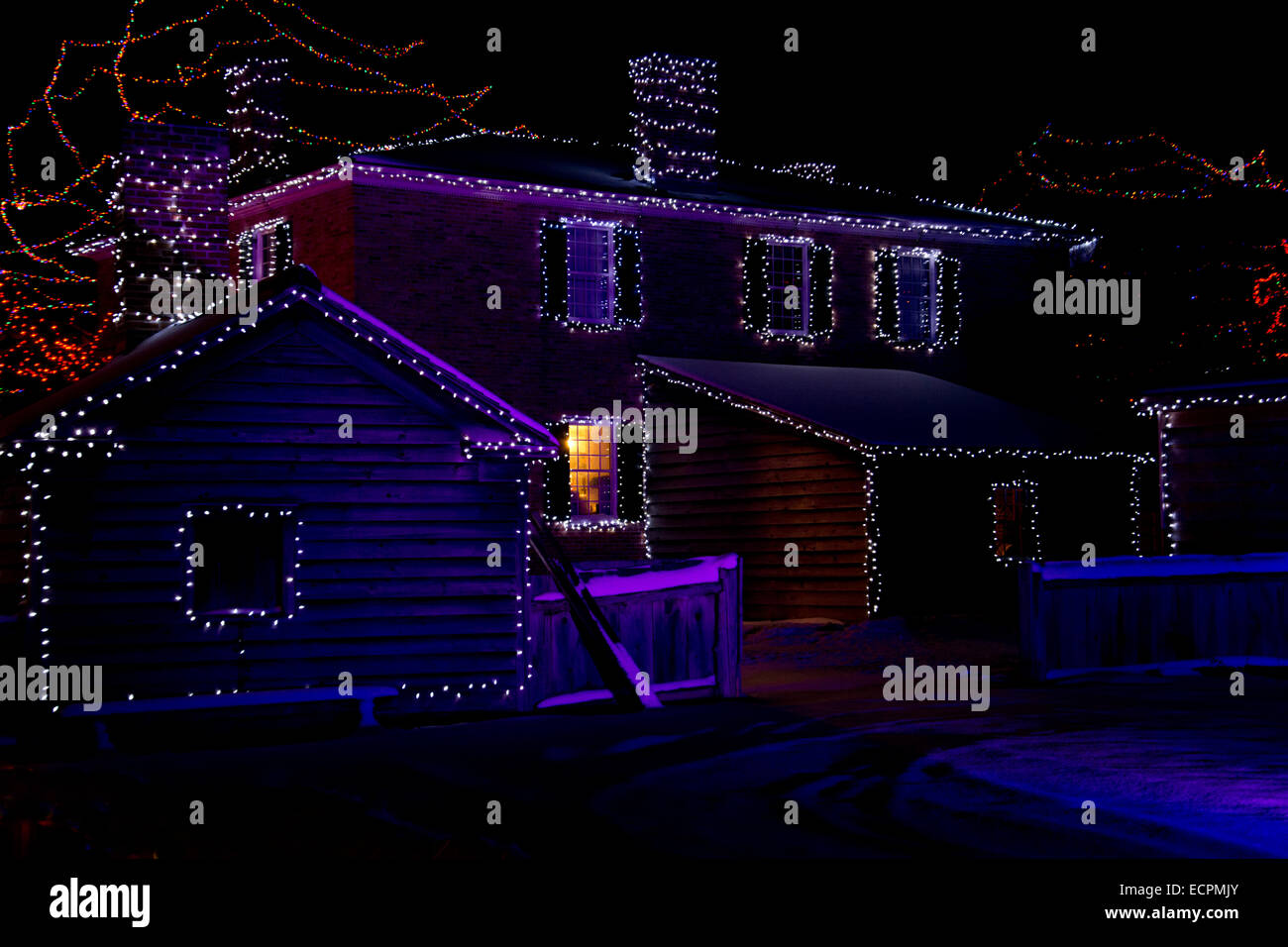 The historical Robertson House at Upper Canada Village Stock Photo - Alamy