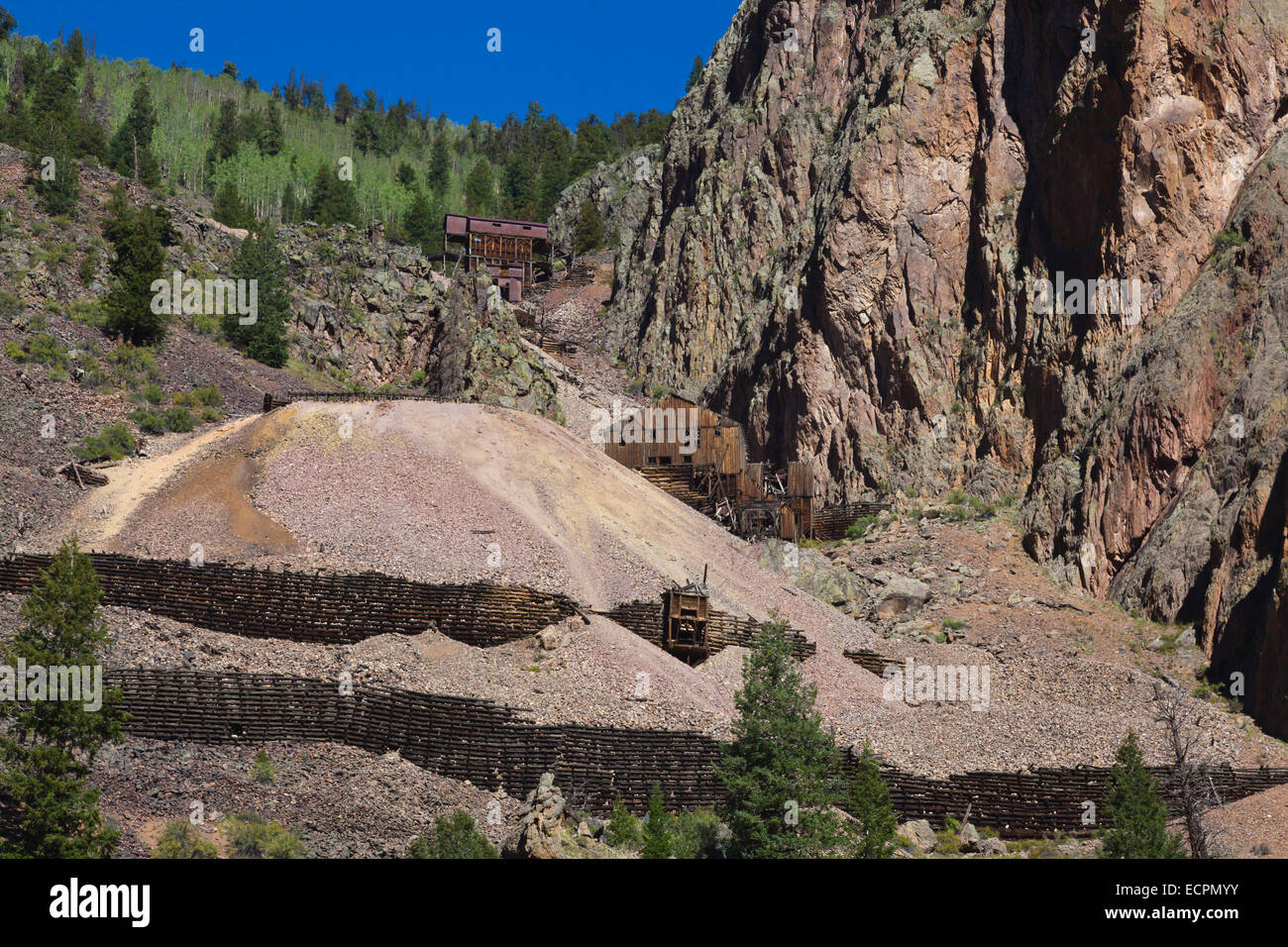 The BACHELOR MINE in CREEDE COLORADO where silver was mined until 1985 ...