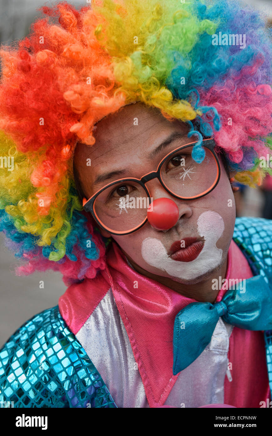 Clown performing at the World Puppet Festival, Bangkok, Thailand Stock ...