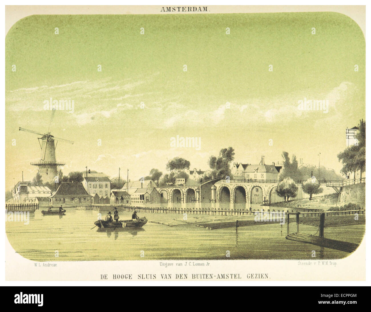 Amstel river map hi-res stock photography and images - Alamy
