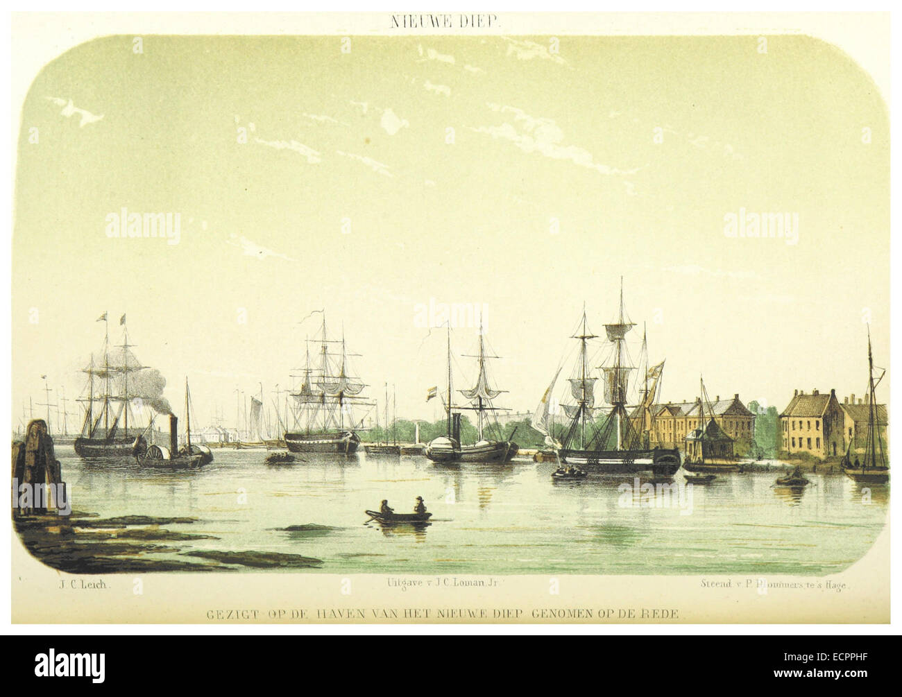 A map from the 1855 publication of AA, page 262, depicting the Nieuwe ...