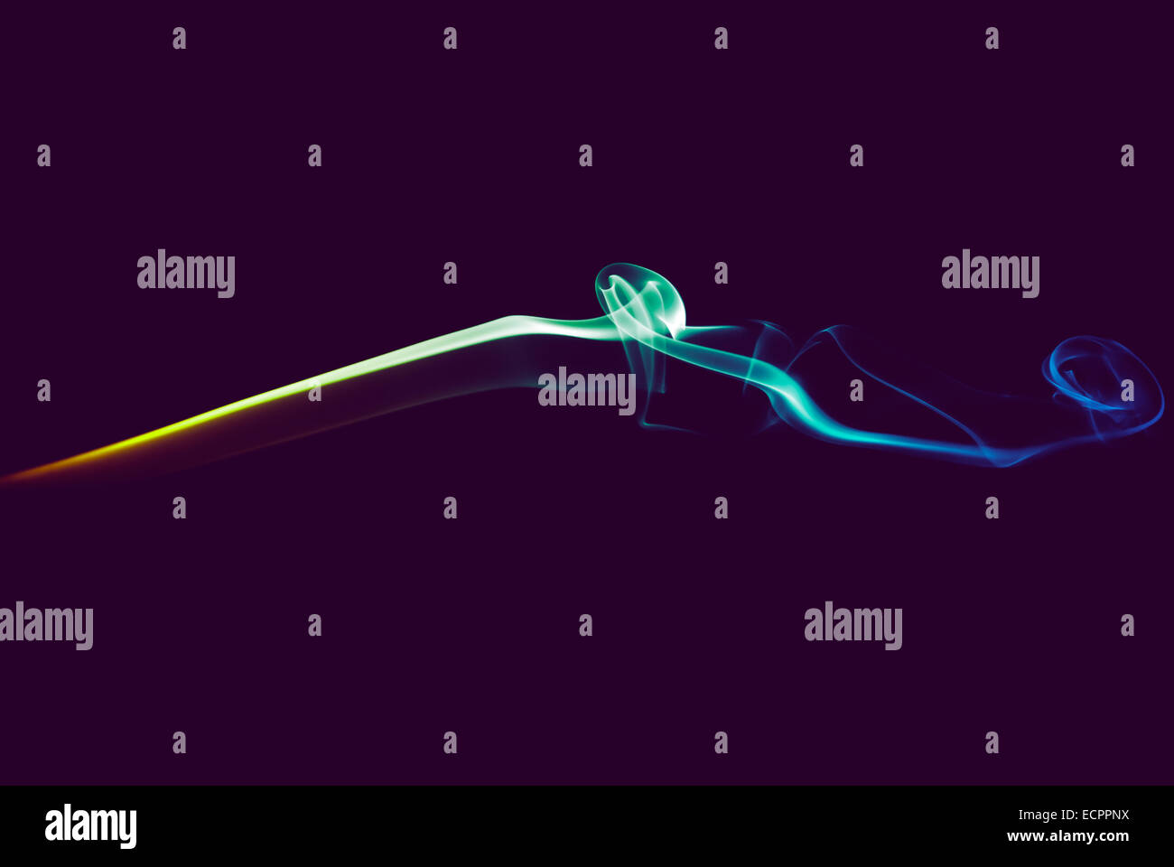 Abstract bright colored smoke on a dark purple background Stock Photo ...