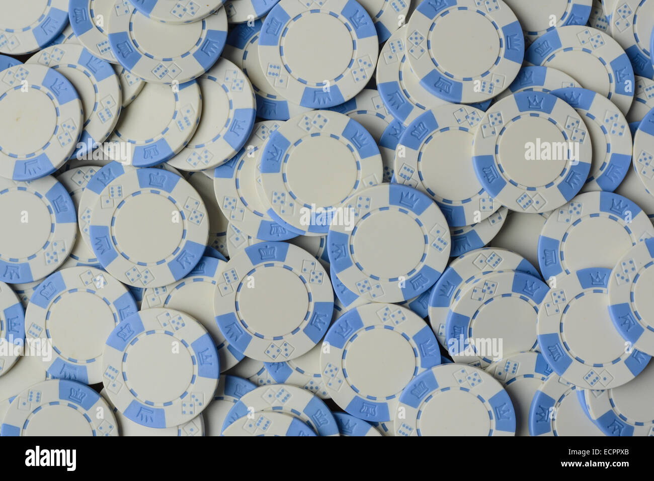 Blue Poker Chip Background Stock Photo - Alamy