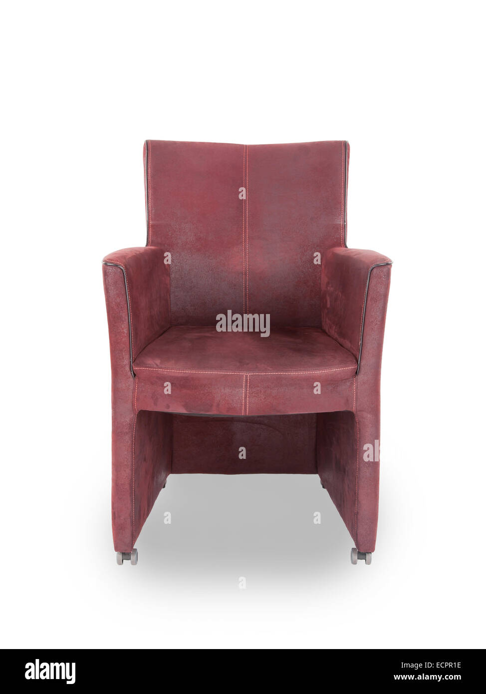 Empty single red chair Cut Out Stock Images & Pictures - Alamy