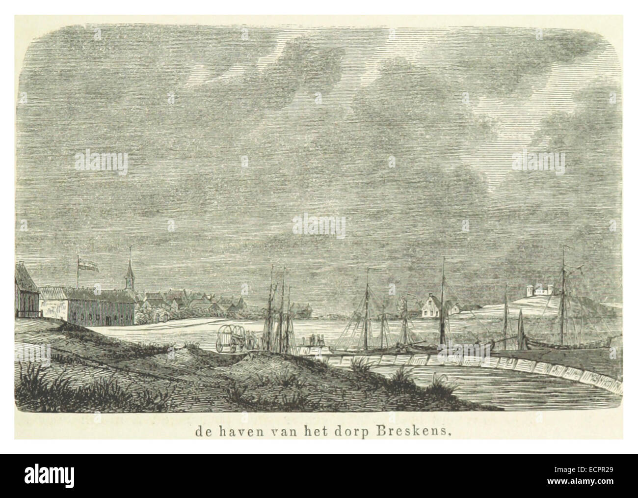 Historical map netherlands in Cut Out Stock Images & Pictures - Alamy