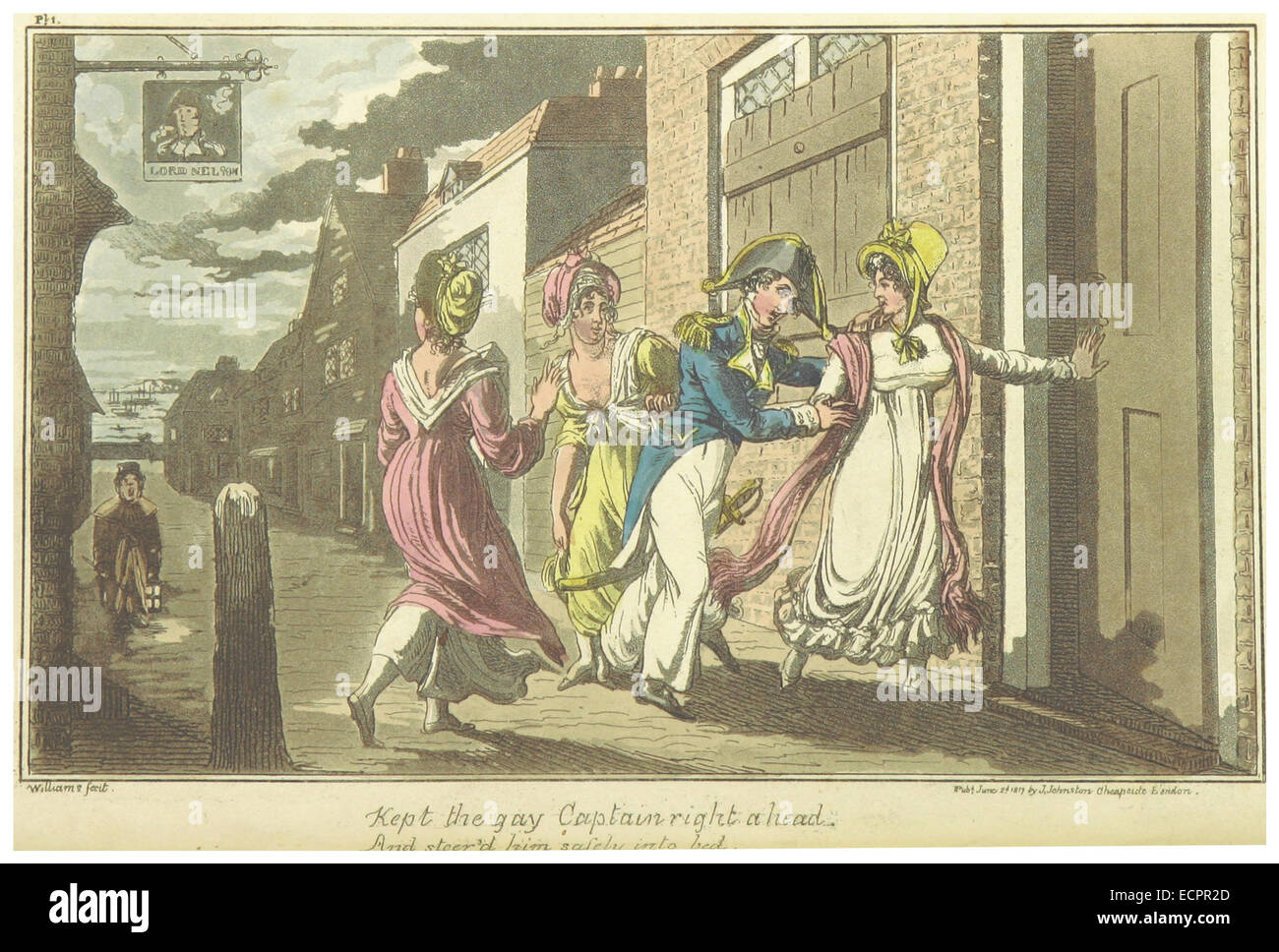 Adventures of a Post Captain(1817) p020 Stock Photo - Alamy
