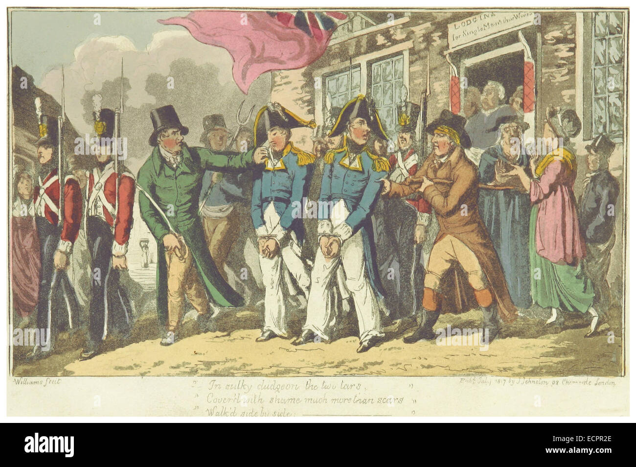 Page 53 of *Adventures of a Post Captain (1817)* illustrates a key ...