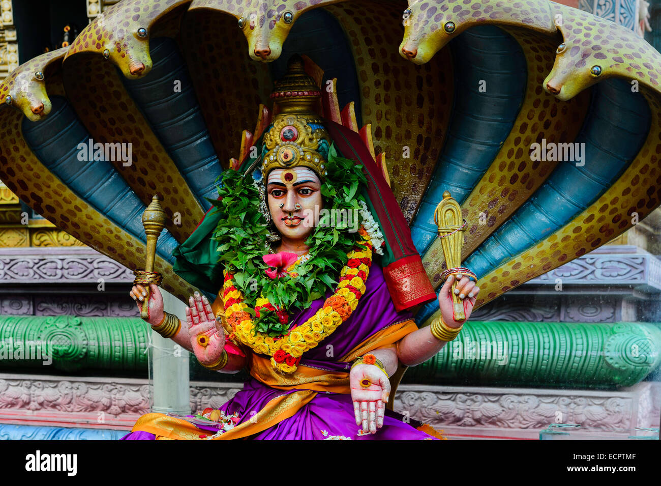 Hindu temple in Singapore Stock Photo - Alamy