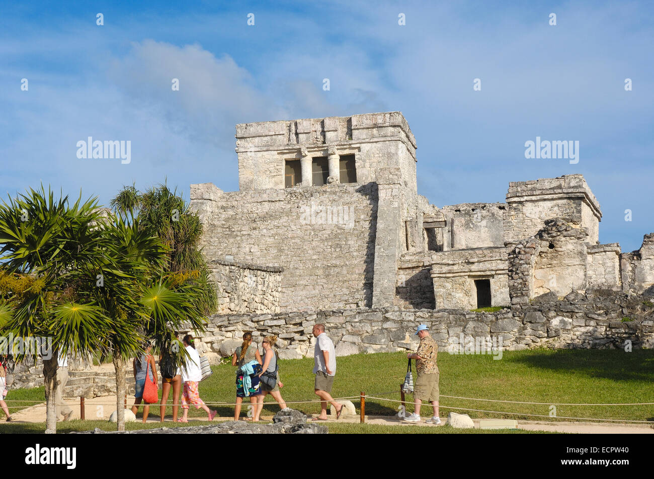 The castle, El Castillo, Mayan ruins of Tulum, 1200-1524, Tulum ...