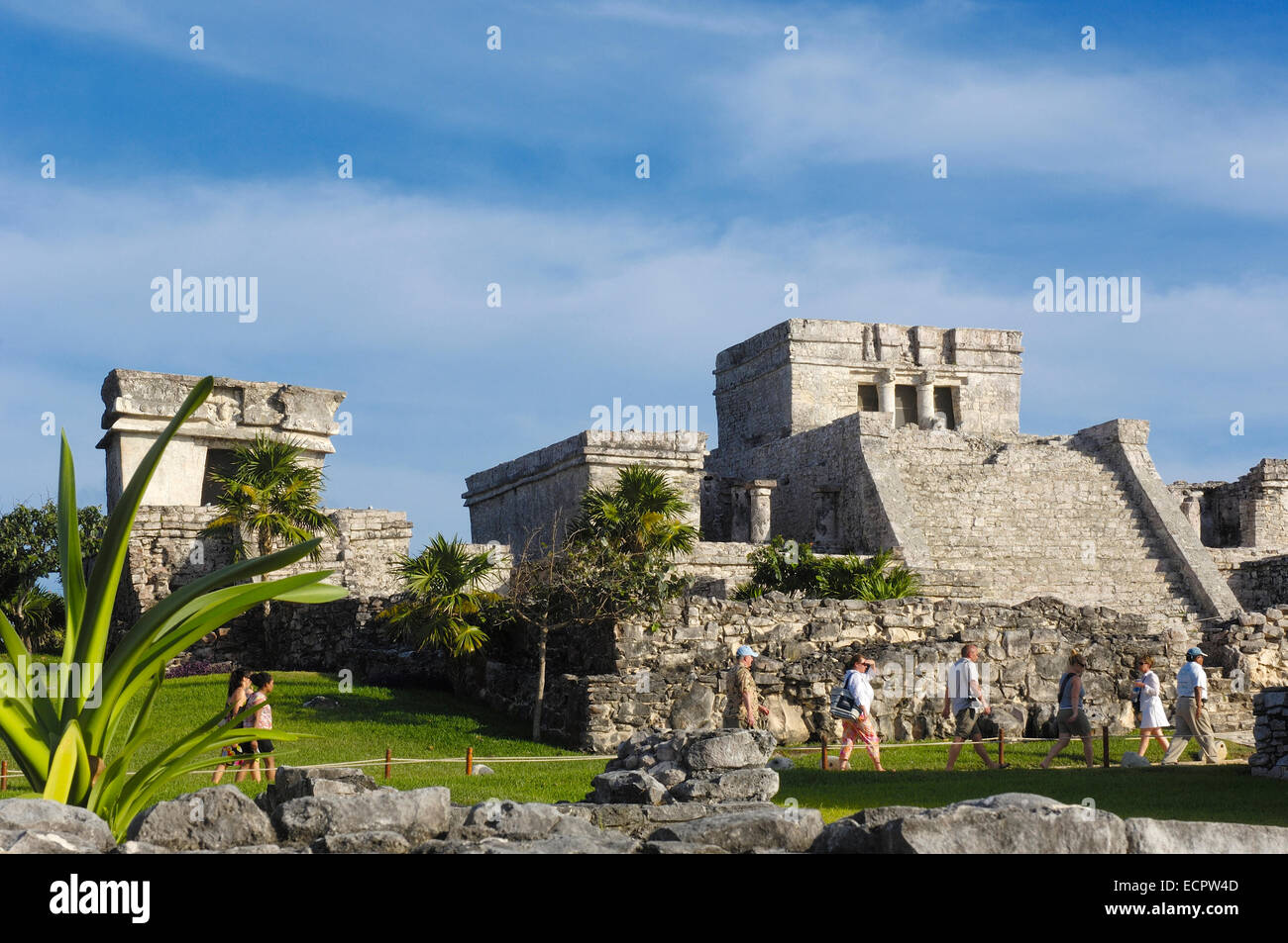 The castle, El Castillo, Mayan ruins of Tulum, 1200-1524, Tulum ...