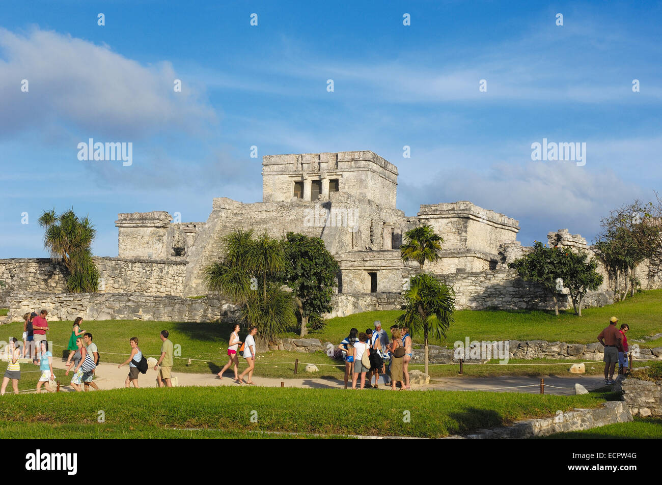 The castle, El Castillo, Mayan ruins of Tulum, 1200-1524, Tulum ...