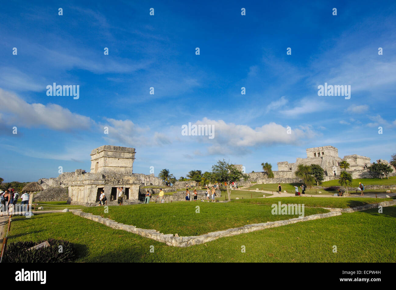 The castle, El Castillo, Mayan ruins of Tulum, 1200-1524, Tulum ...
