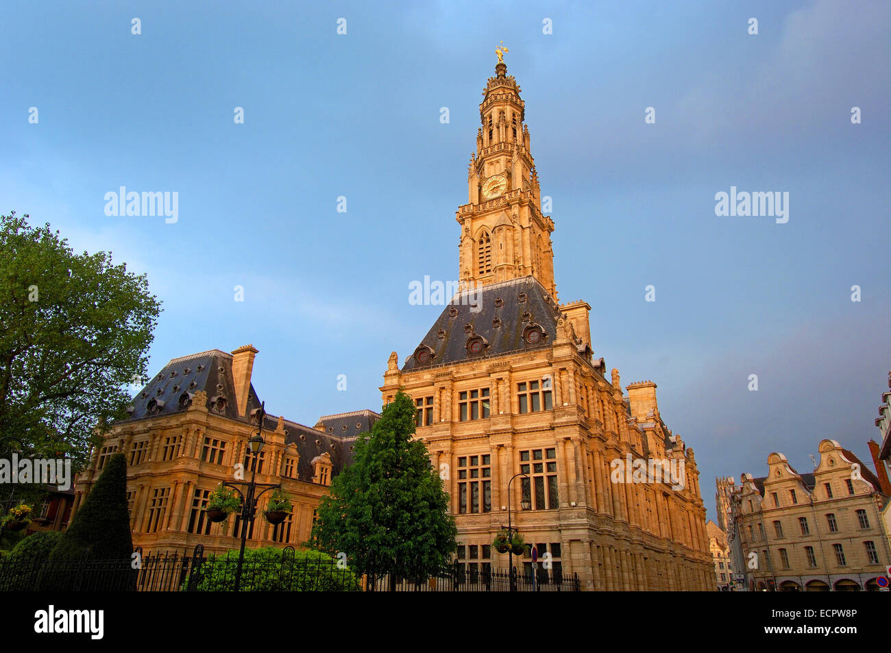 Hotel de Ville, town hall, Place des Héros, Arras, Nord-Pas de Calais, Artois region, France ...