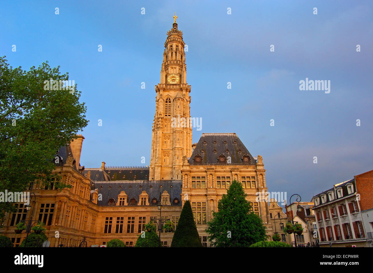 Hotel de Ville, town hall, Place des Héros, Arras, Nord-Pas de Calais, Artois region, France ...