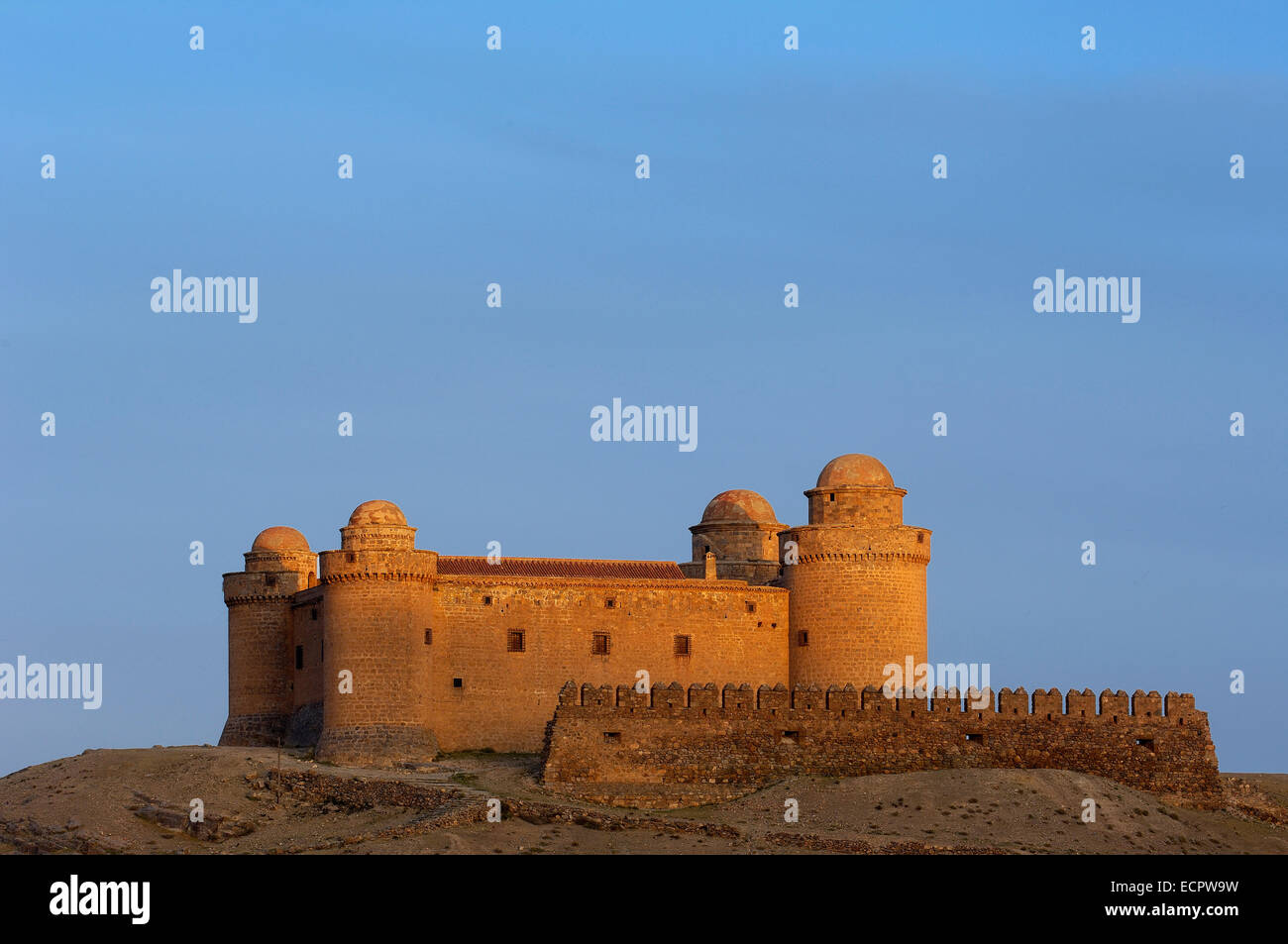 La Calahorra renaissance castle at la Calahorra village, Granada ...
