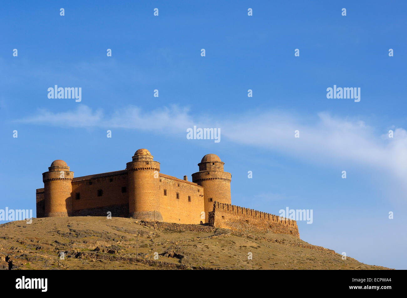 La Calahorra renaissance castle at la Calahorra village, Granada ...