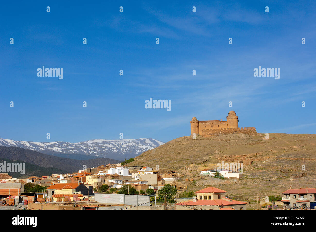 La Calahorra renaissance castle at la Calahorra village, Granada ...