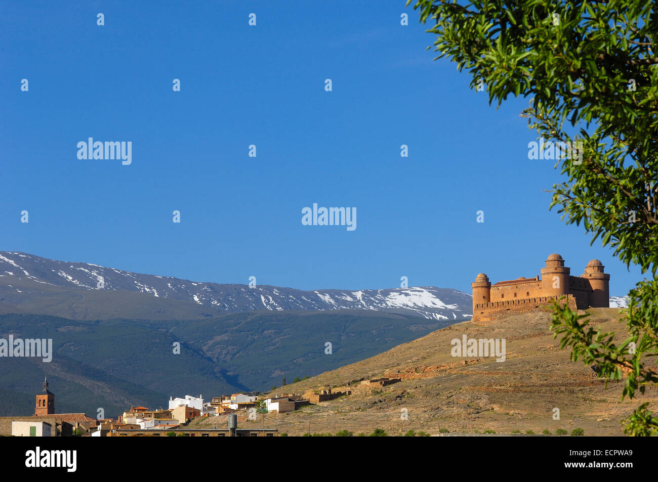 La Calahorra renaissance castle at la Calahorra village, Granada ...