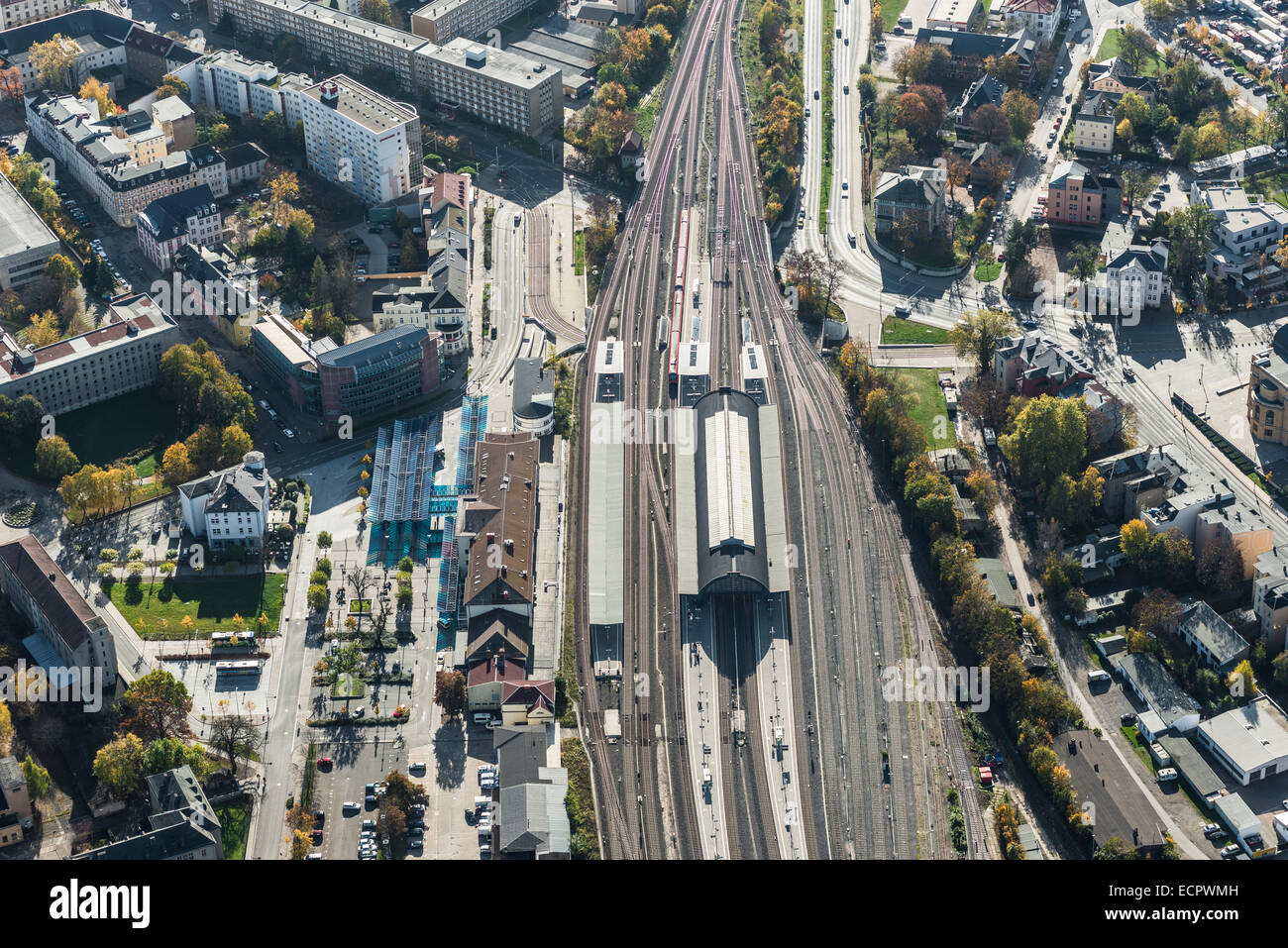 Central railway station Gera, modernized in 2005 to 2007 Gera ...