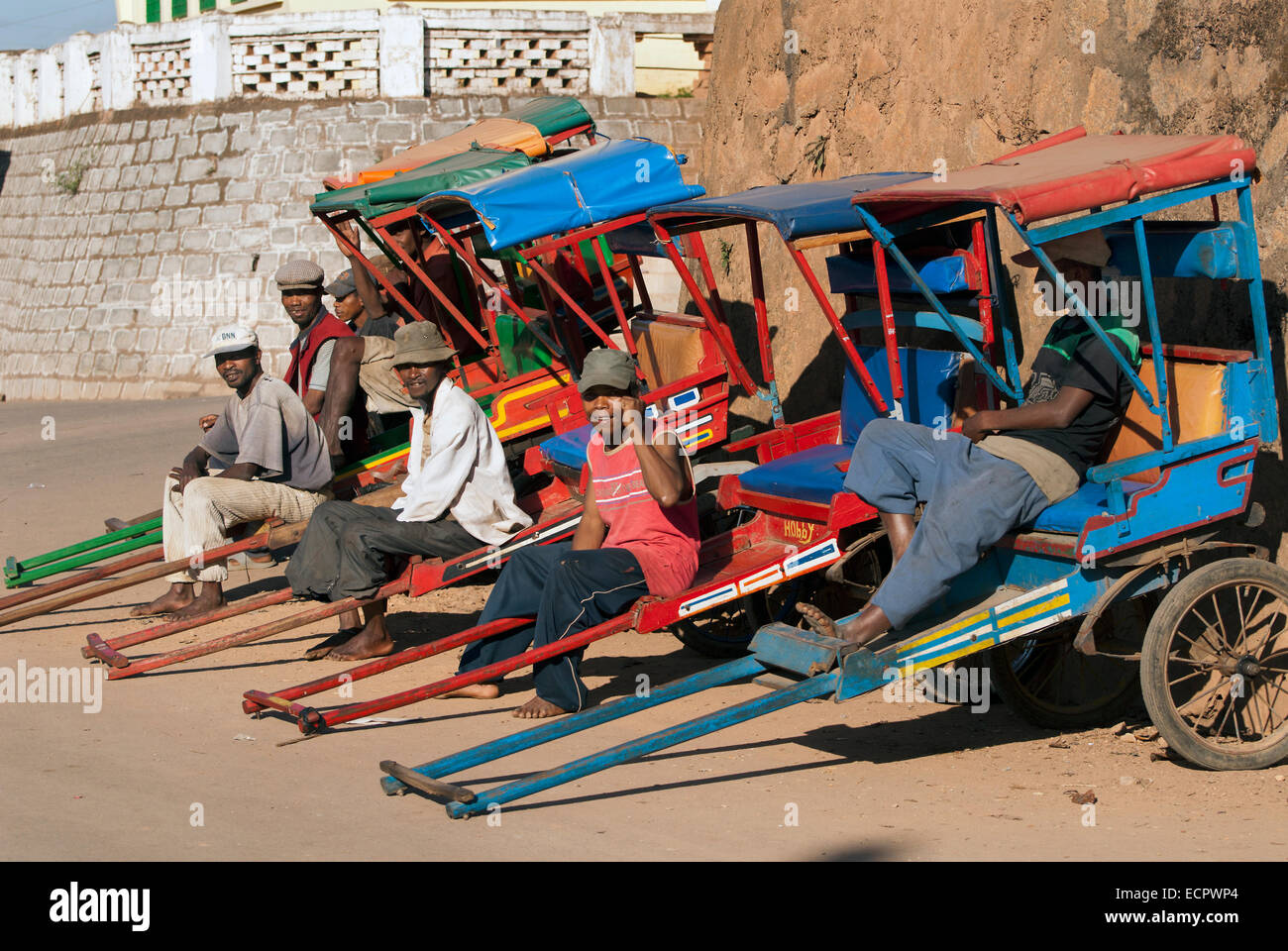 Madagascar rickshaw taxi hi-res stock photography and images - Alamy