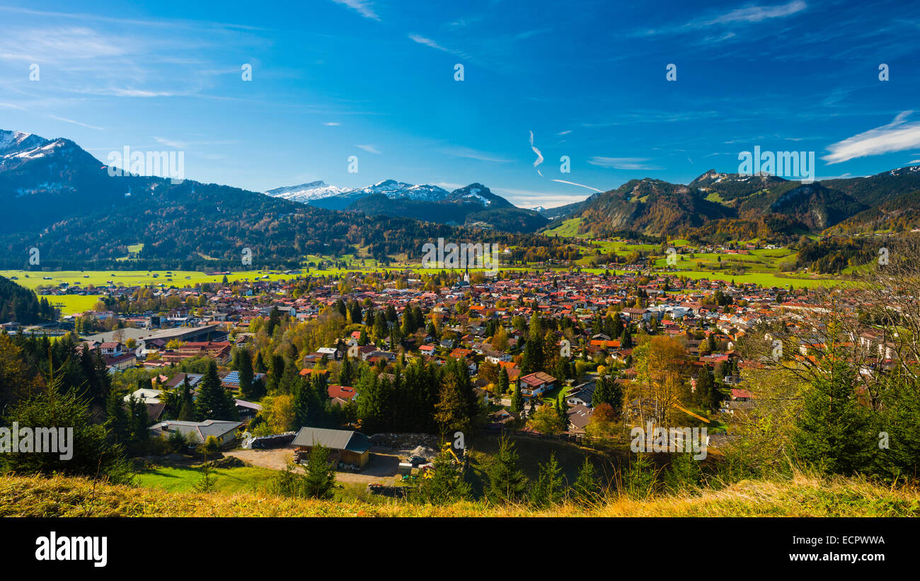 View of Oberstdorf, Allgäu, Bavaria, Germany Stock Photo - Alamy