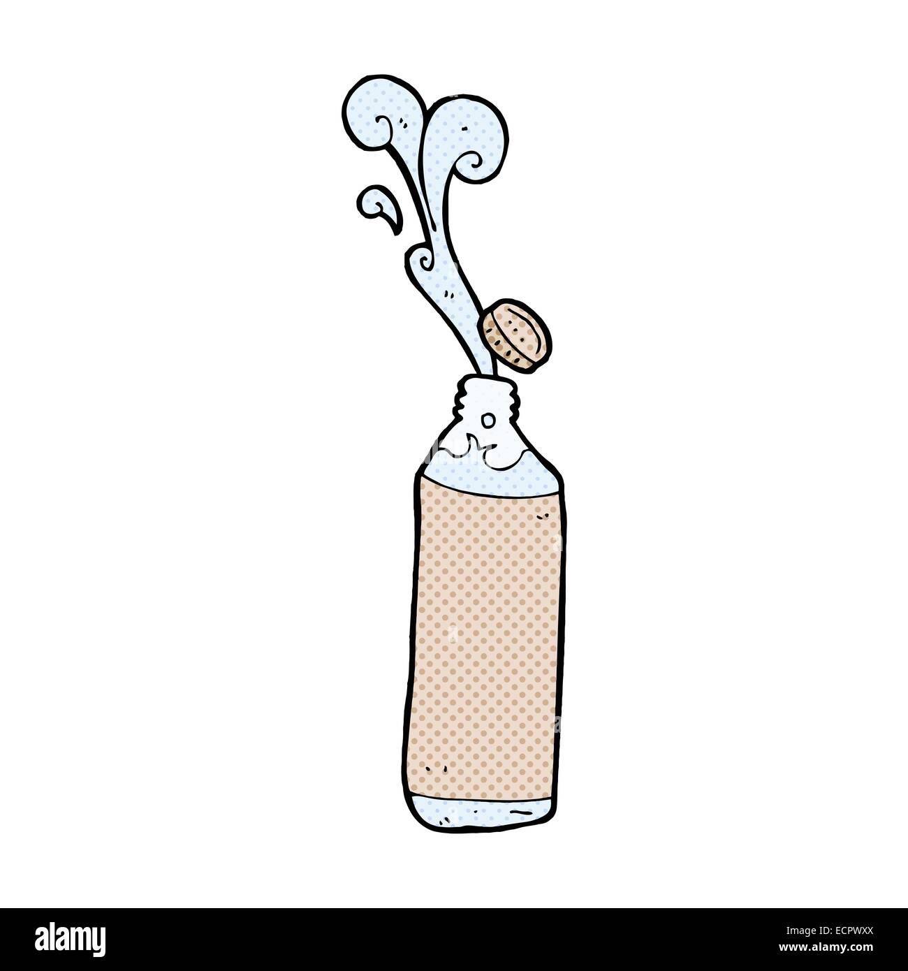 retro comic book style cartoon juice bottle Stock Vector Image & Art ...