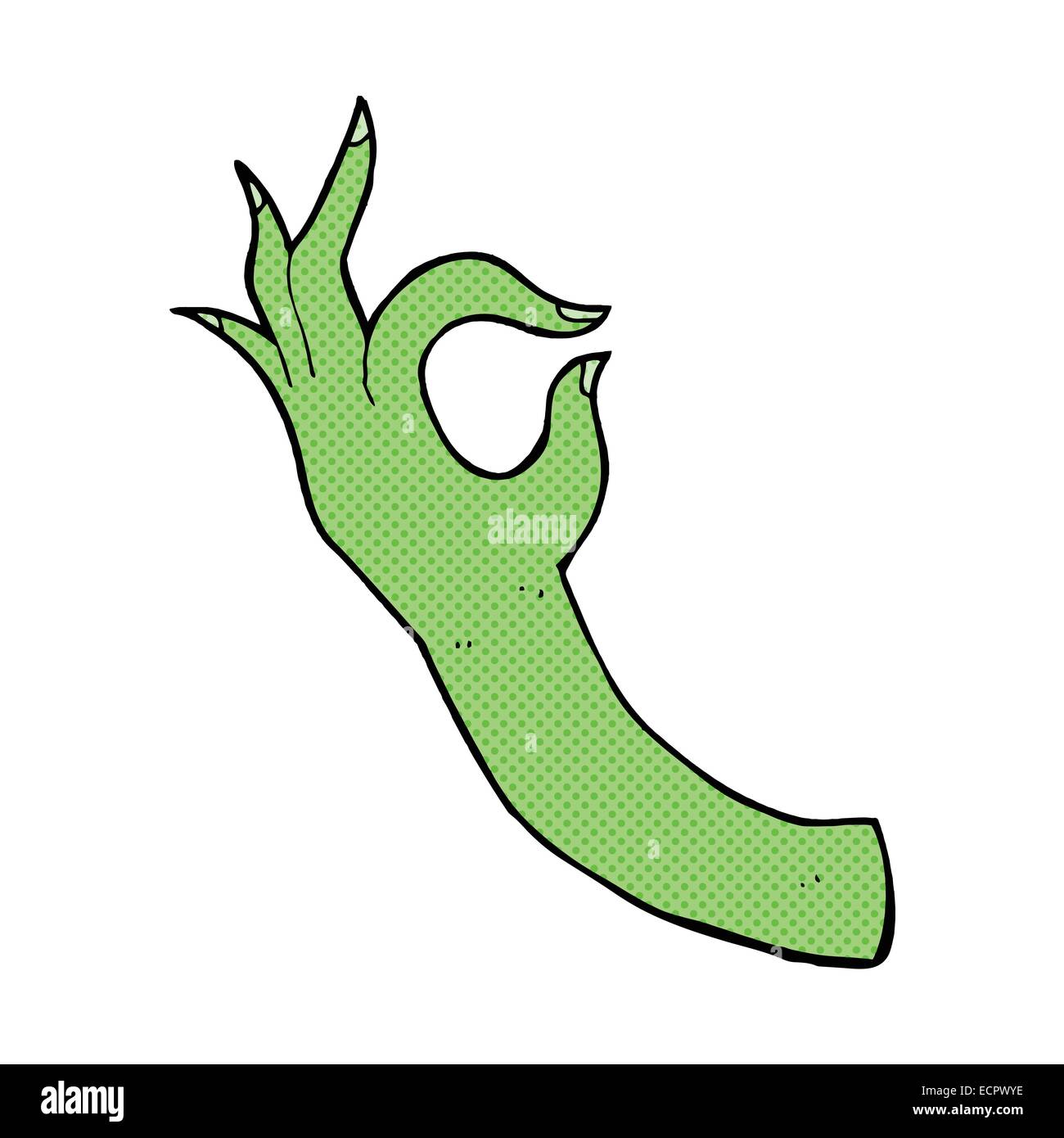 retro comic book style cartoon hand symbol Stock Vector Image & Art - Alamy