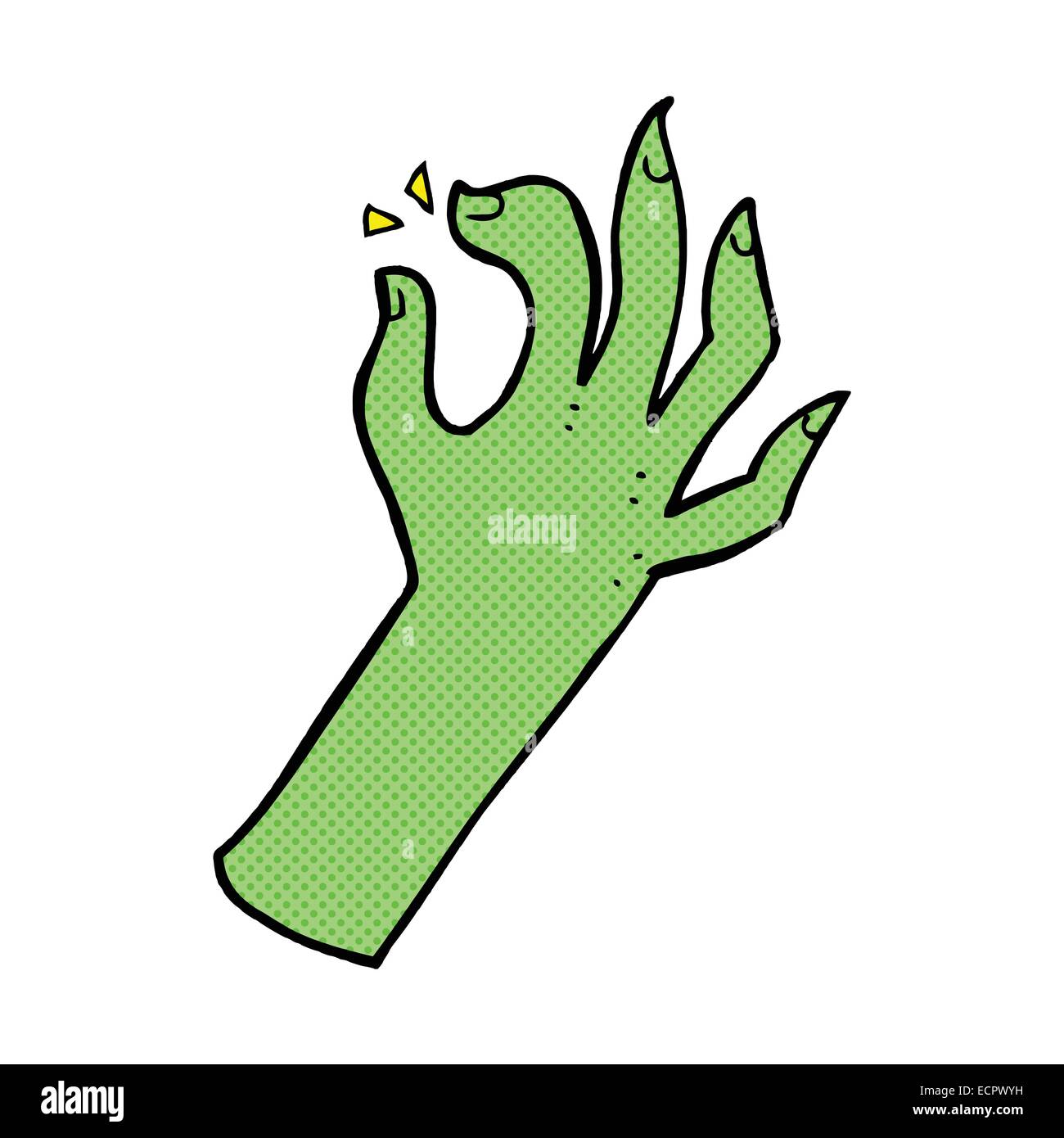 retro comic book style cartoon hand symbol Stock Vector Image & Art - Alamy