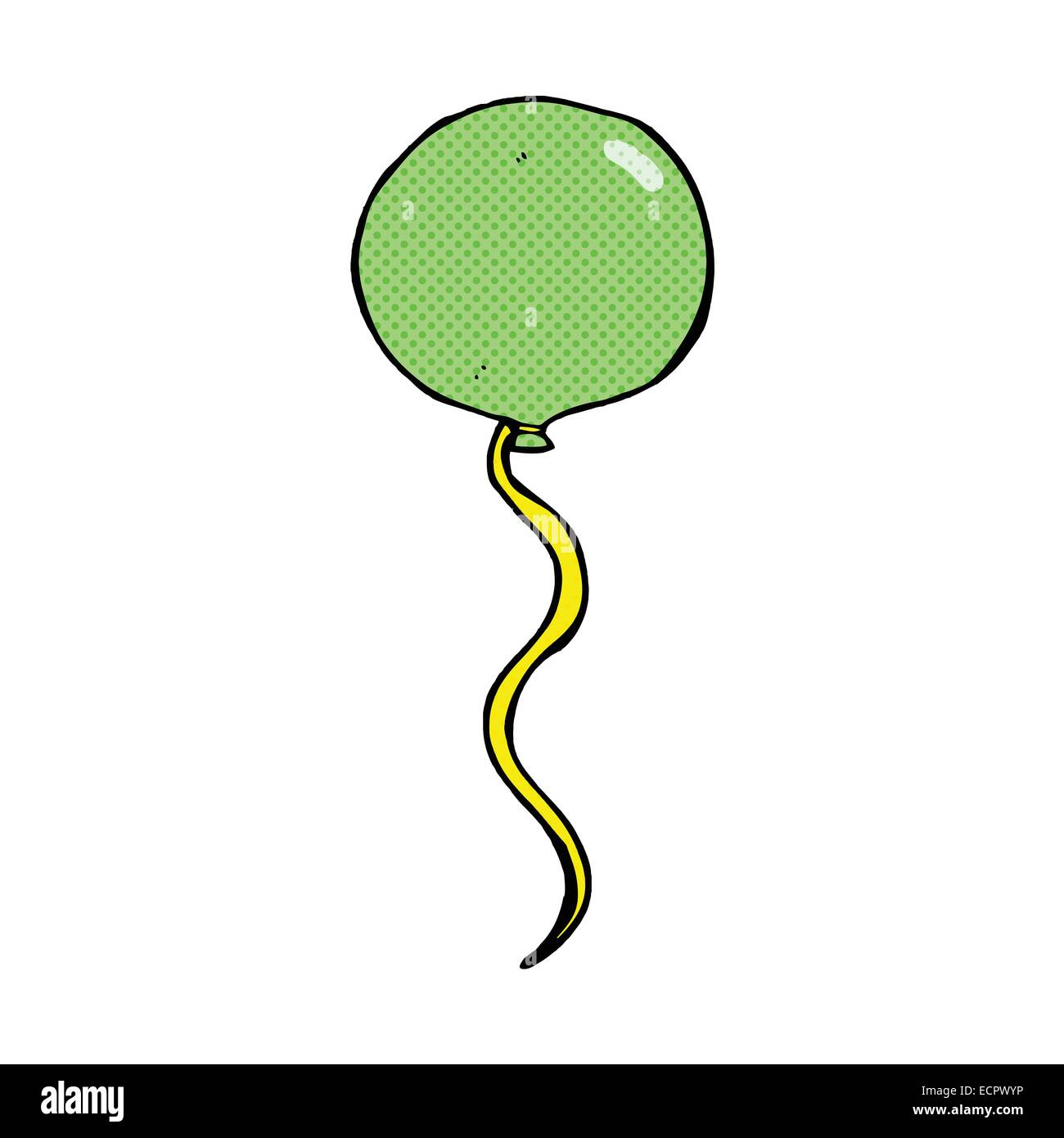 retro comic book style cartoon party balloon Stock Vector Image & Art ...