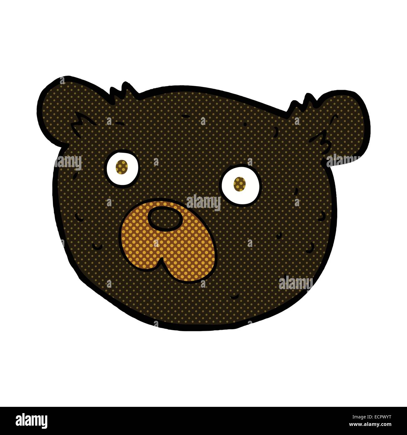retro comic book style cartoon black bear Stock Vector Image & Art - Alamy