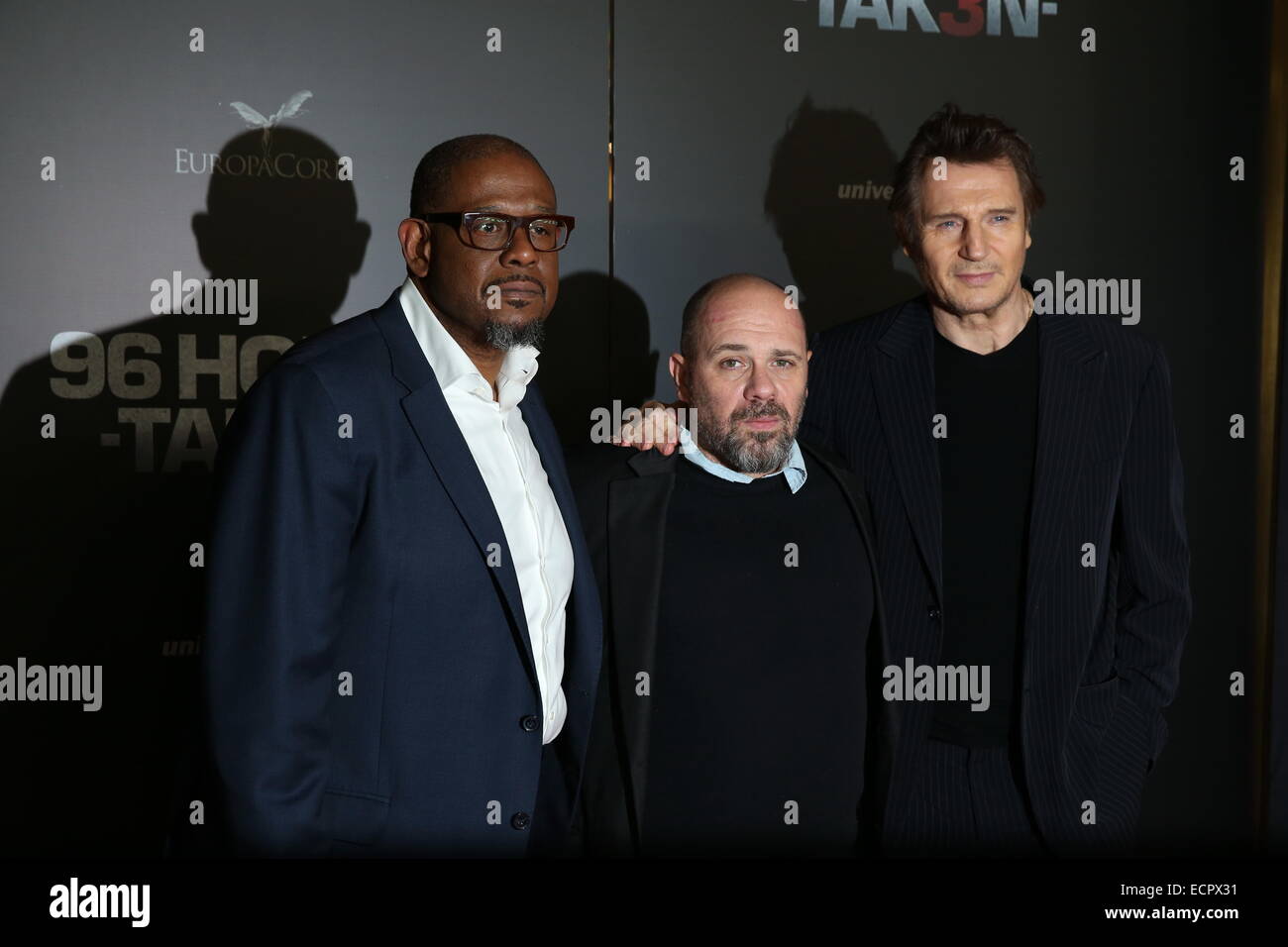 Forest Whitaker, director Olivier Megaton and Liam Neeson attend the ...
