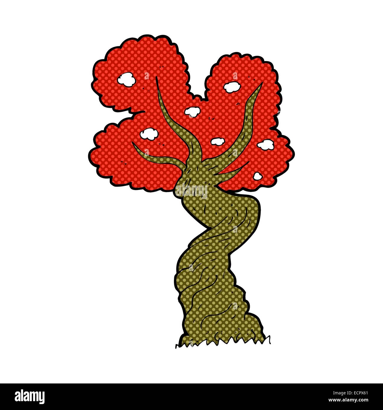 Old twisted tree Stock Vector Images - Alamy