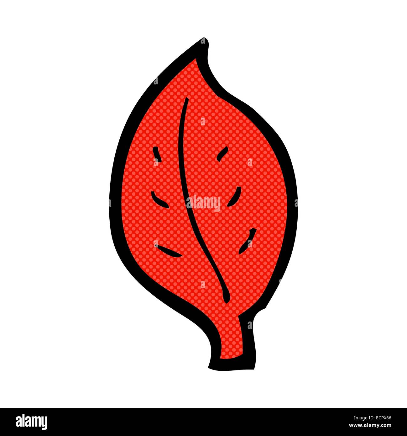 retro comic book style cartoon leaf Stock Vector Image & Art - Alamy