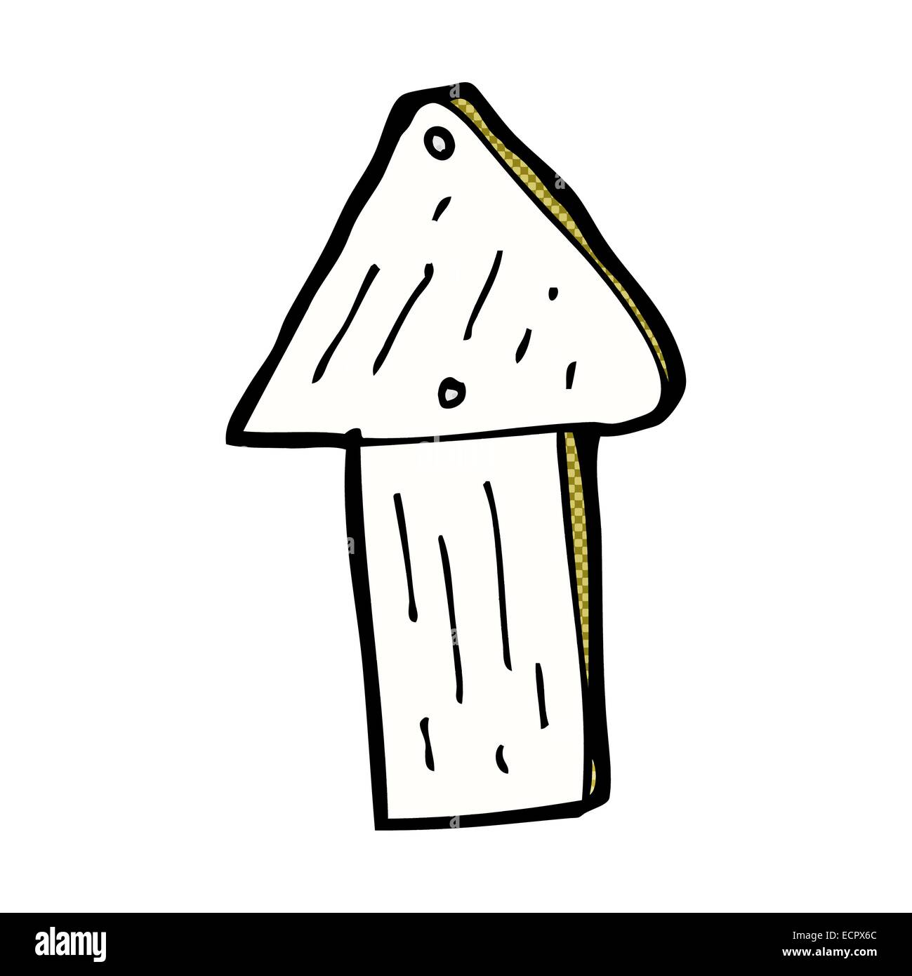 retro comic book style cartoon wood arrow symbol Stock Vector Image ...