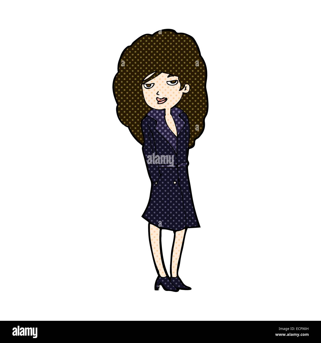 retro comic book style cartoon female spy Stock Vector Image & Art - Alamy