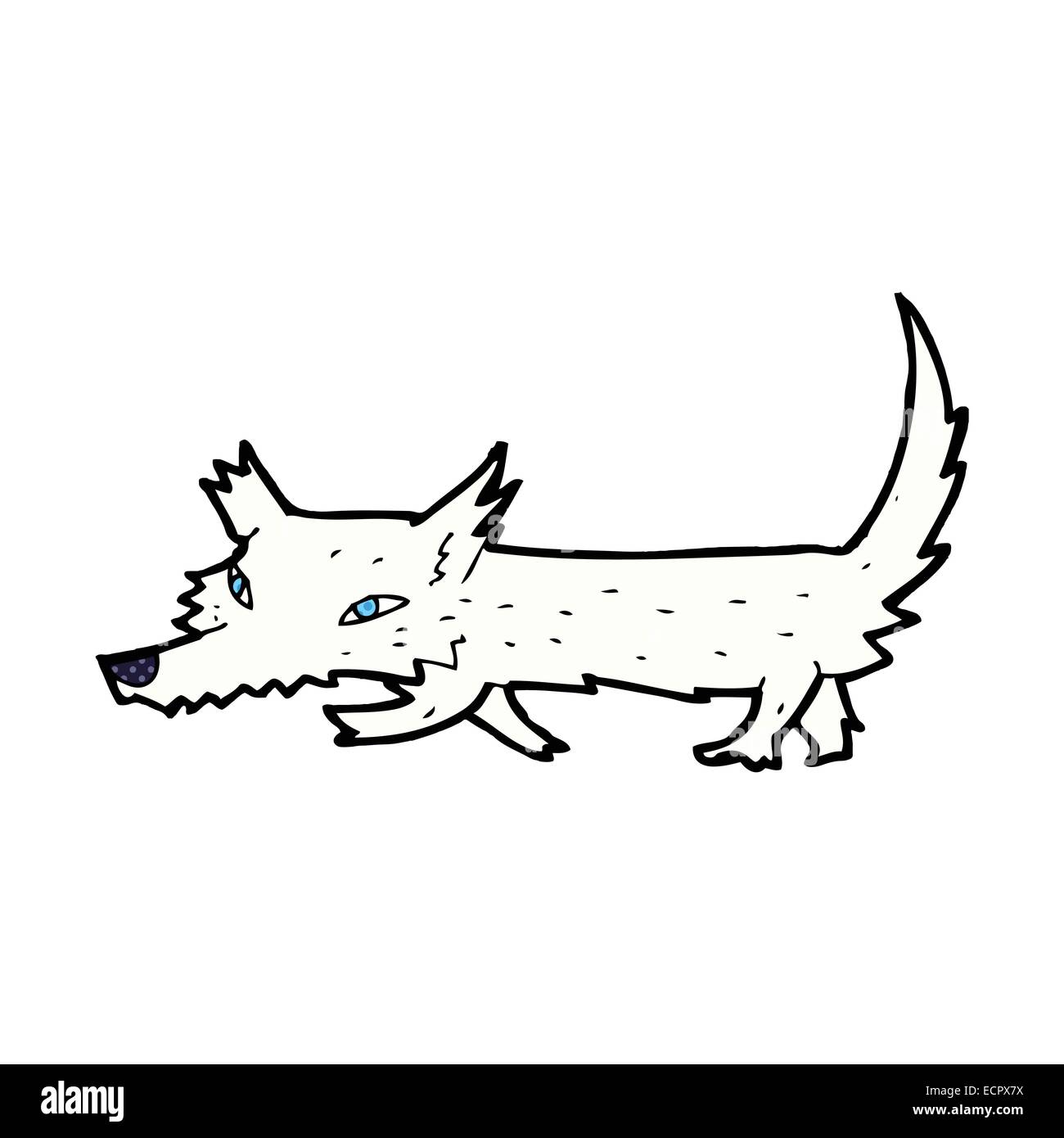 retro comic book style cartoon little wolf Stock Vector Image & Art - Alamy
