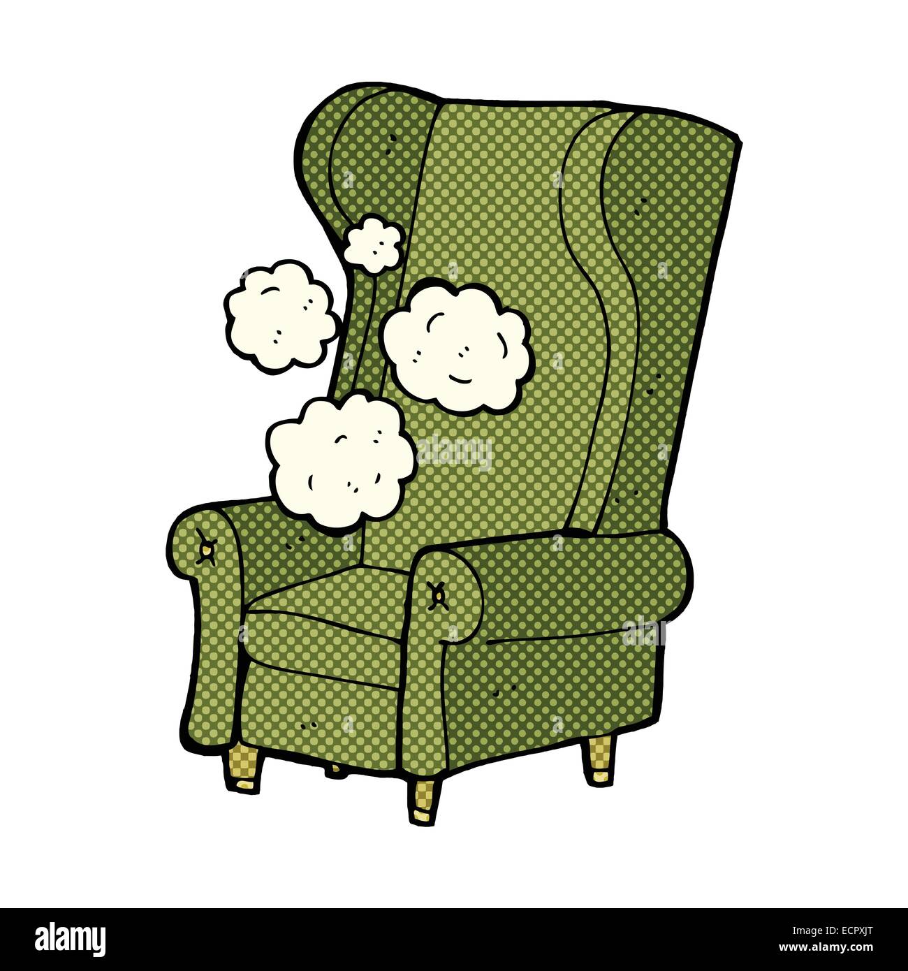 retro comic book style cartoon old chair Stock Vector Image & Art - Alamy