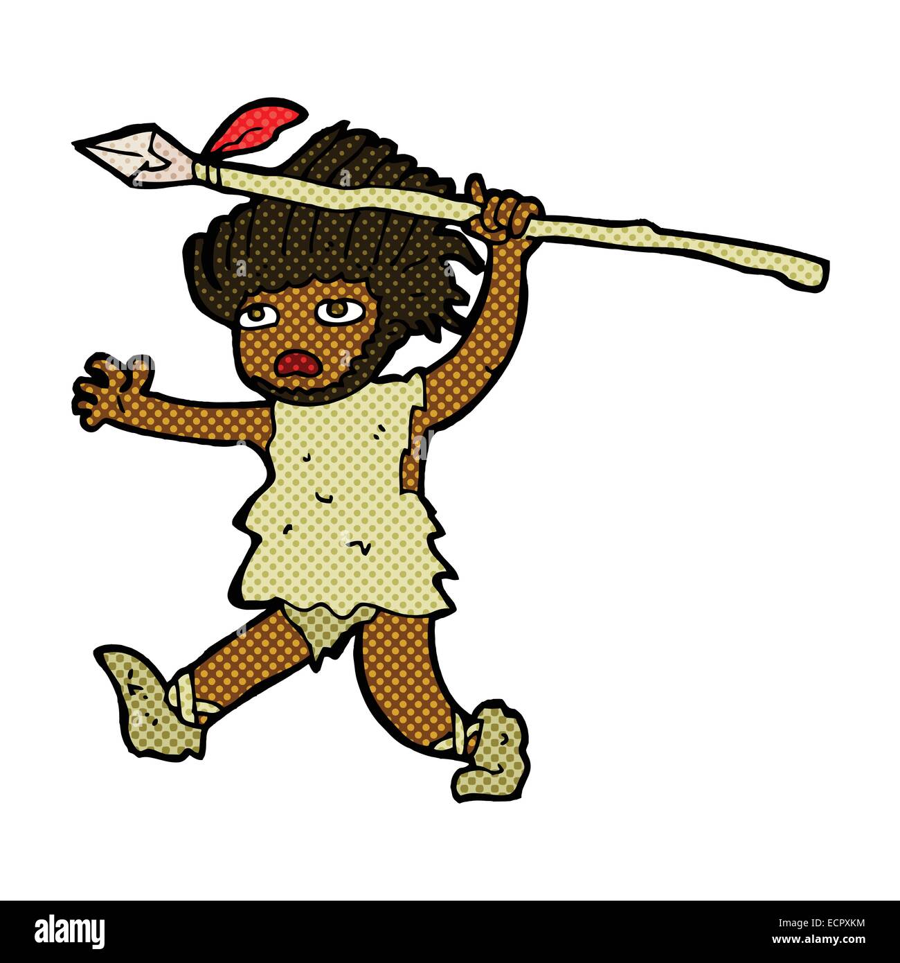 retro comic book style cartoon caveman Stock Vector Image & Art - Alamy