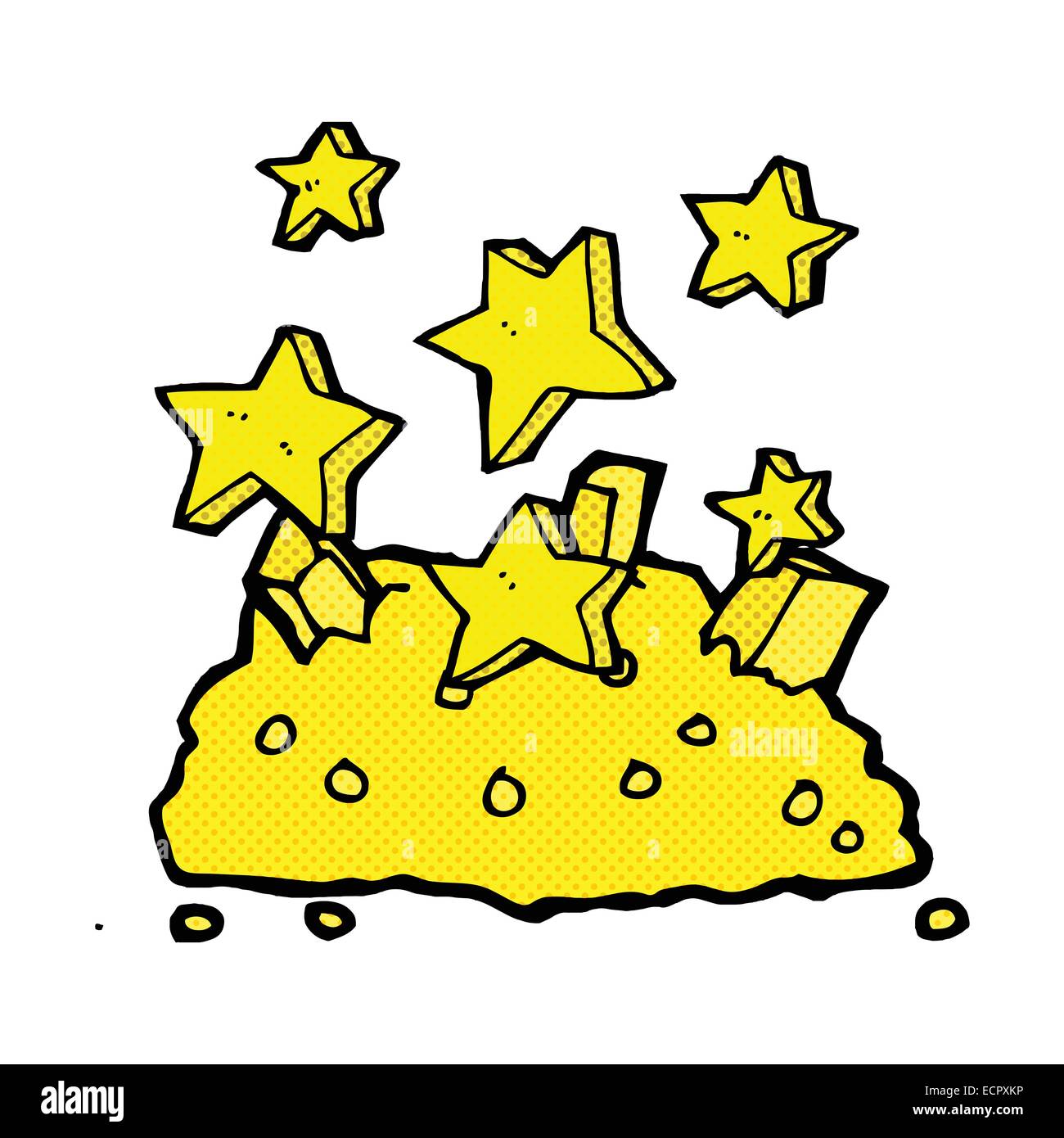 retro comic book style cartoon pile of gold Stock Vector Image & Art ...